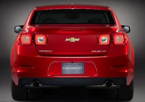 A close up of the 2013 Chevrolet Malibu rear end | Torque News